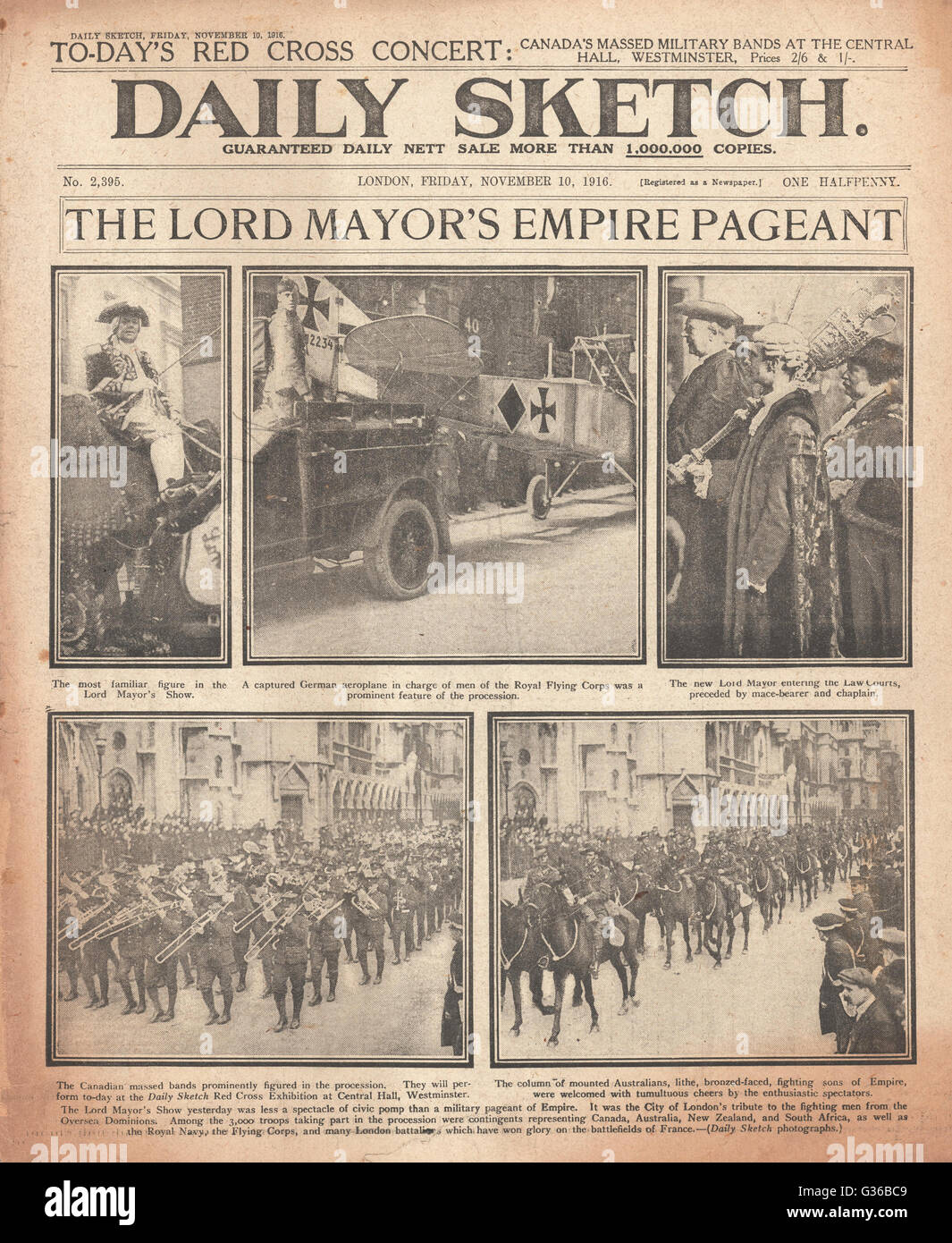 1916 Daily Sketch Lord Mayor's Show, London Stock Photo - Alamy
