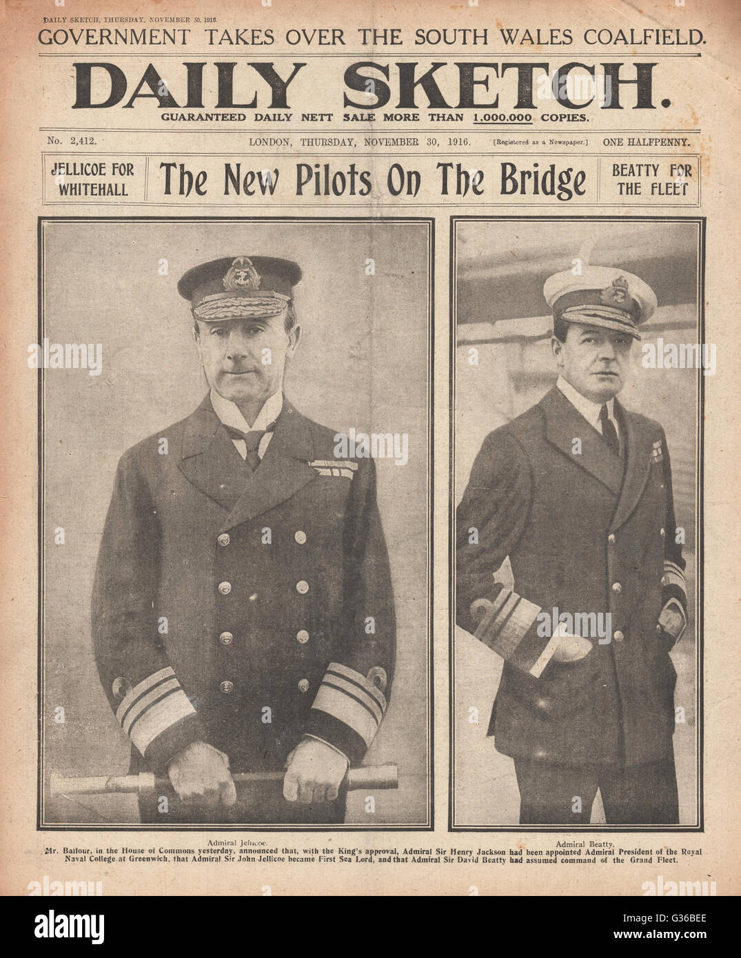 Admiral John Jellicoe Stock Photos & Admiral John Jellicoe Stock Images ...