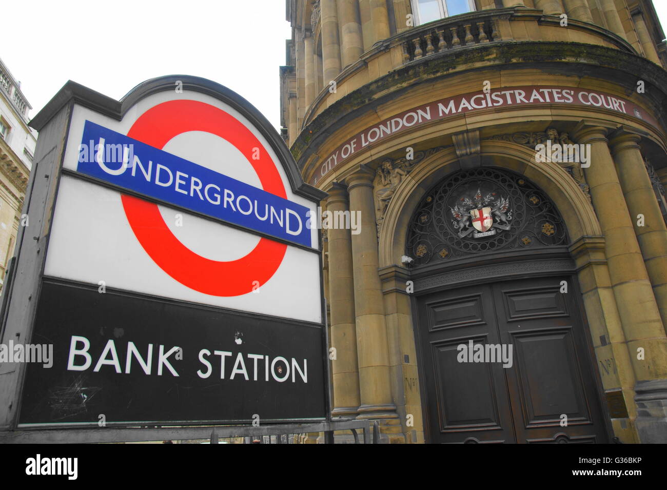Bank Underground London Stock Photo - Alamy