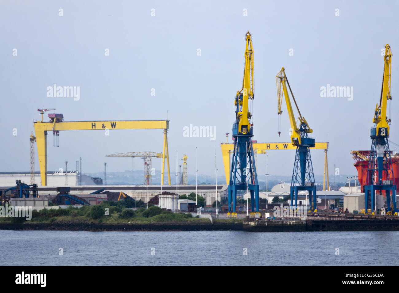 Harland and Wolff shipyard Belfast Stock Photo - Alamy