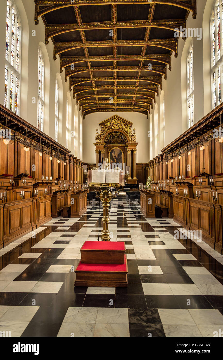 CAMBRIDGE, UK - AUGUST 11, 2015: Trinity College Chapel in the ...