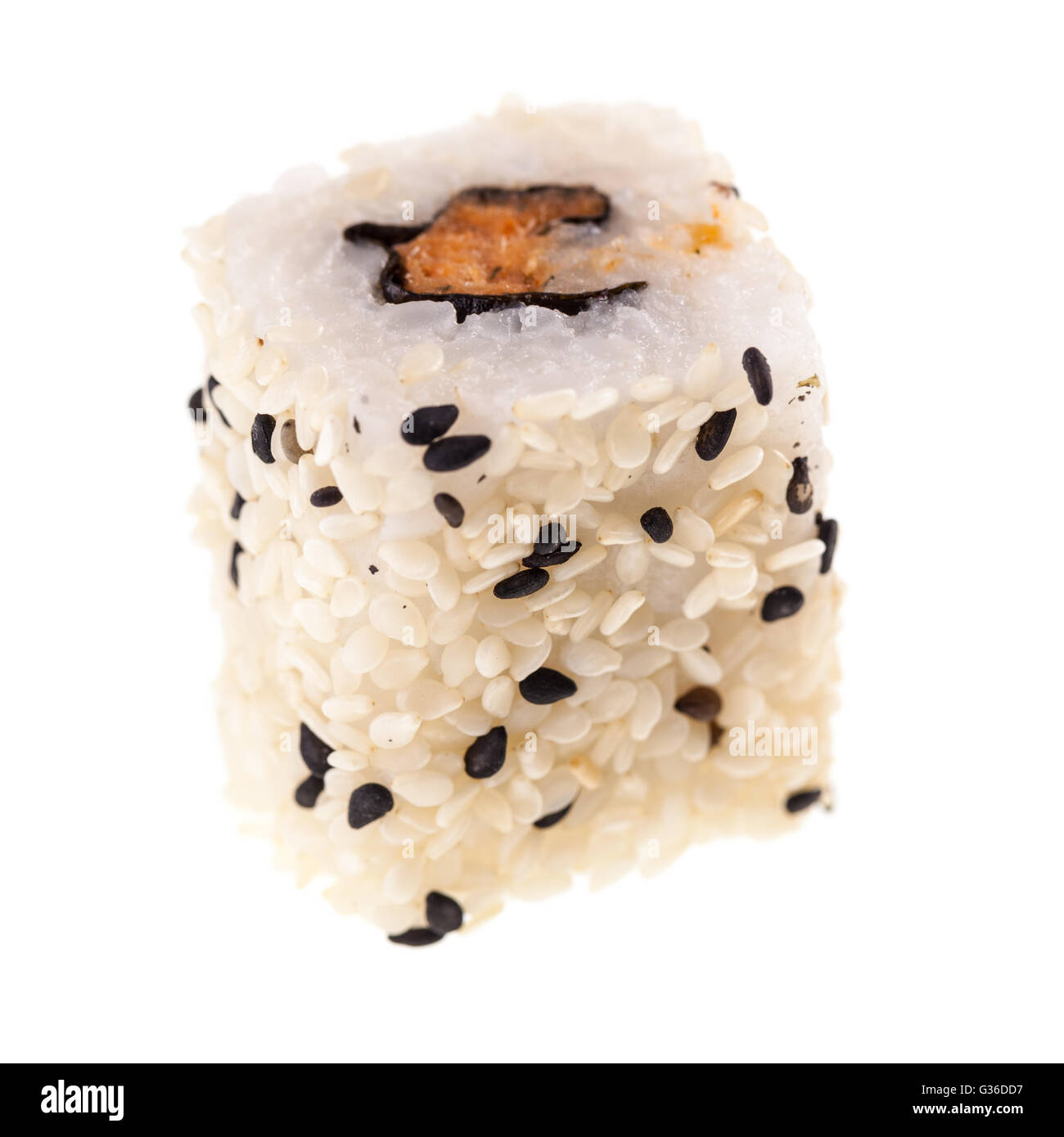 a delicious maki sushi isolated over a white background Stock Photo - Alamy