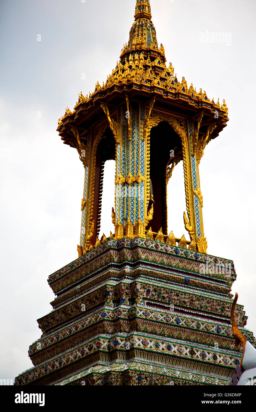 thailand asia in bangkok rain temple abstract cross colors roof wat ...