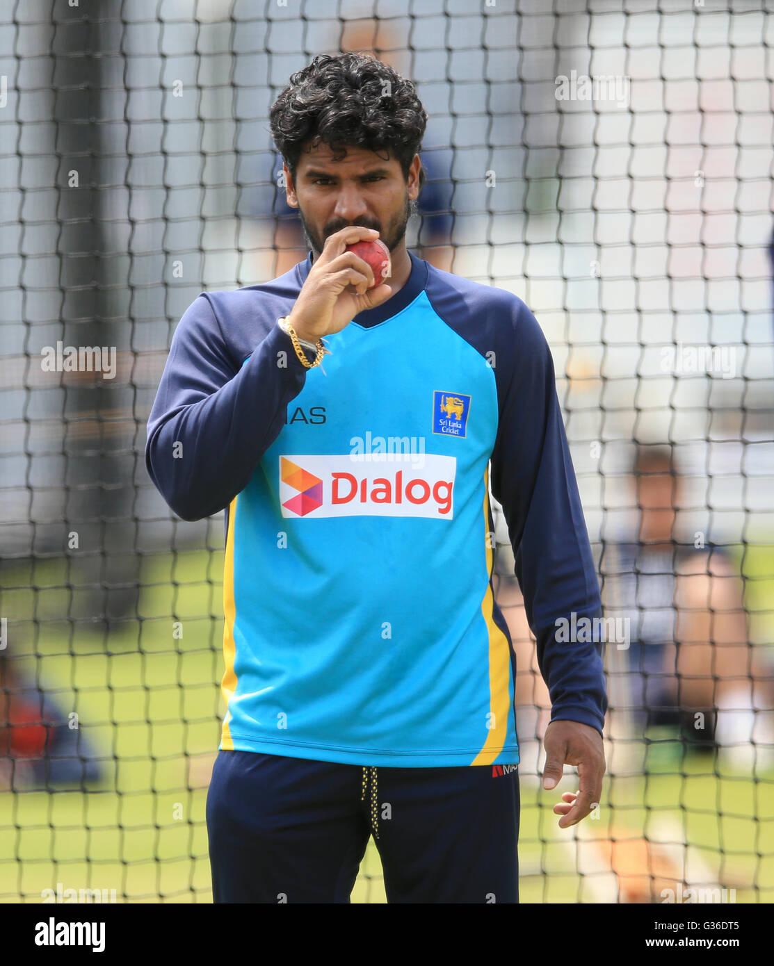 Sri Lanka's Kusal Perera during a nets session at Lord's cricket Ground ...