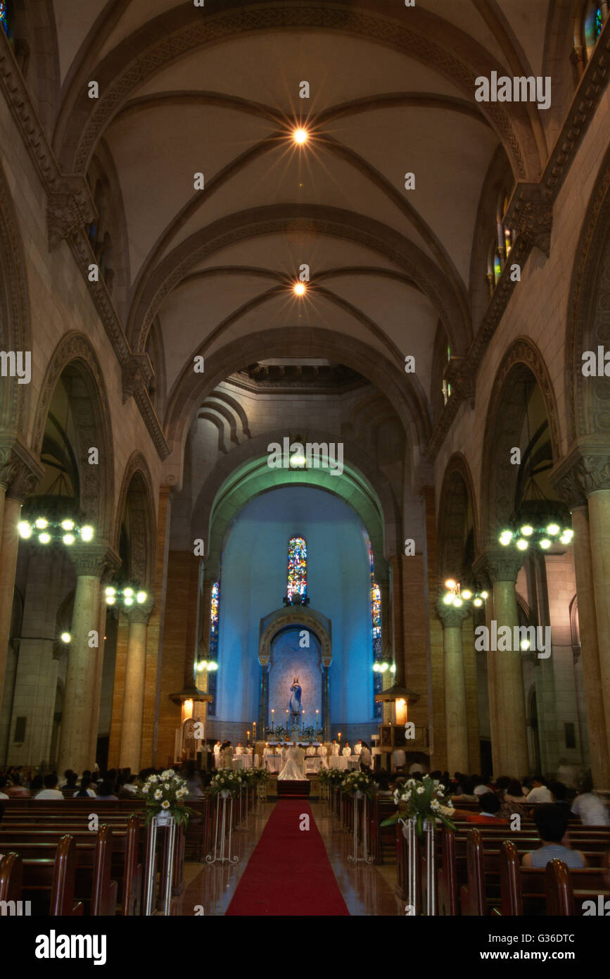 Manila Cathedral Interior, Philippines, Intramuros Stock Photo - Alamy