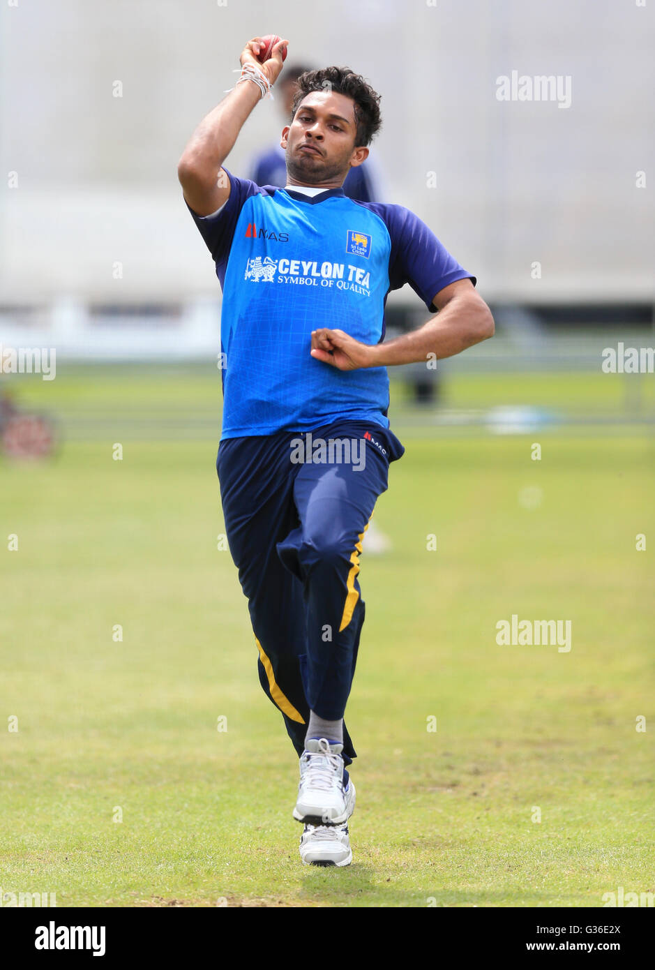 Sri Lanka's Dasun Shanaka during a nets session at Lord's Cricket ...