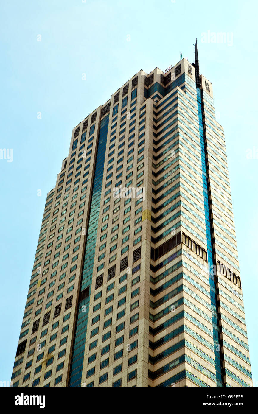 thailand bangkok office district palaces abstract modern building line ...