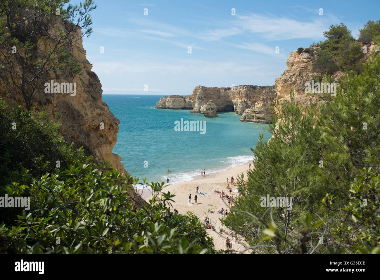 A beach in the Algarve, southern Portugal Stock Photo - Alamy