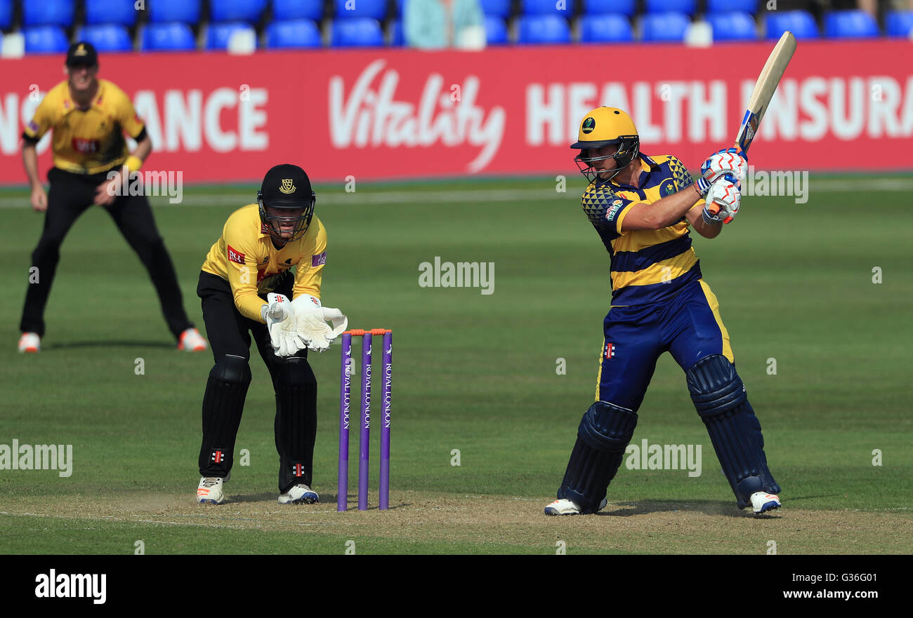 Chris cooke press day swalec stadium hi-res stock photography and ...