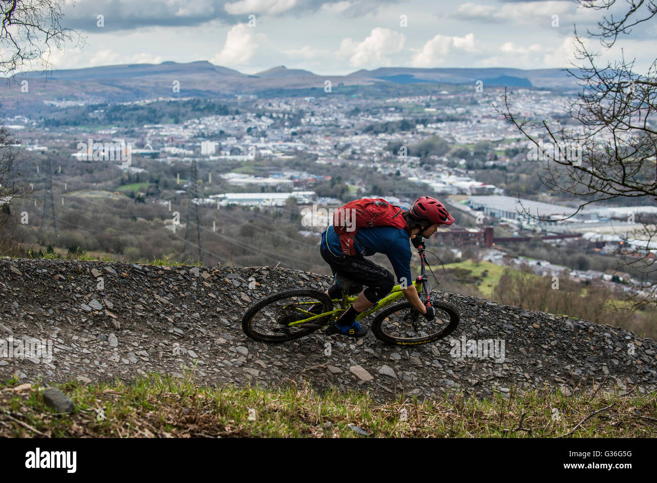 Bike park wales merthyr hi-res stock photography and images - Alamy