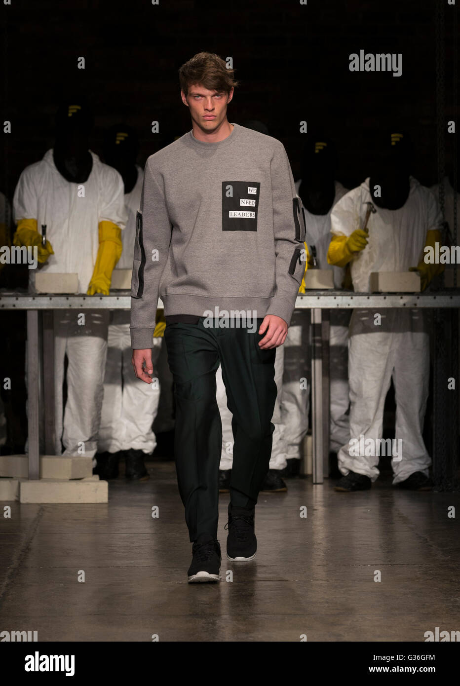 New York, NY USA - June 7, 2016: Model walks runway for PUBLIC SCHOOL ...