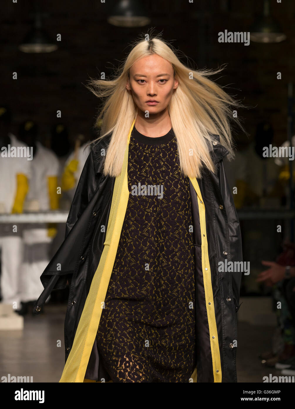 New York, NY USA - June 7, 2016: Model walks runway for PUBLIC SCHOOL ...