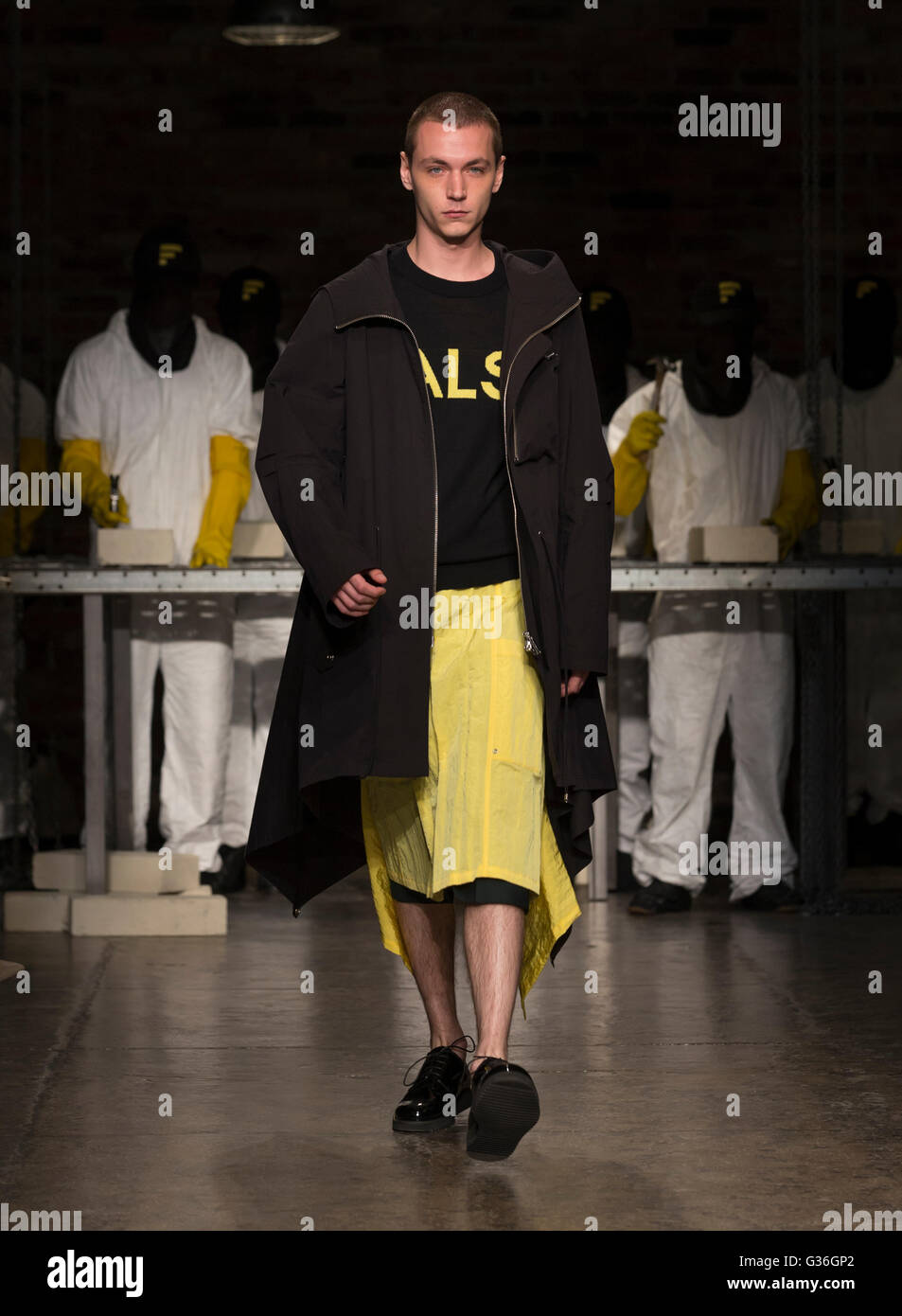 New York, NY USA - June 7, 2016: Model walks runway for PUBLIC SCHOOL ...