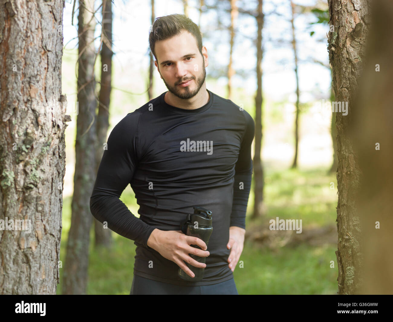 Running - male runner Stock Photo - Alamy