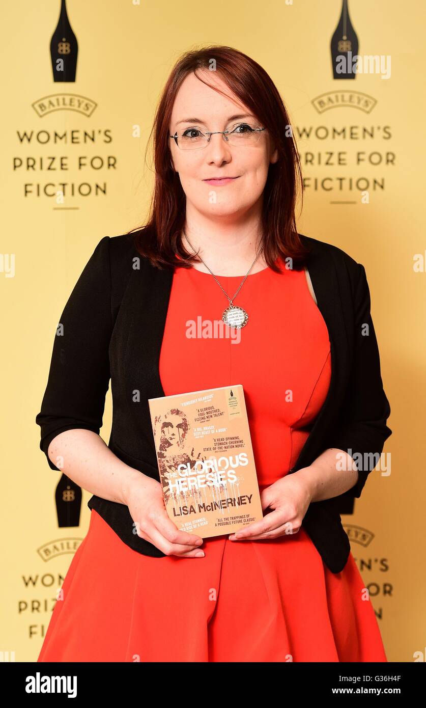 Lisa McInerney, shortlisted for her book The Glorious Heresies, attends ...