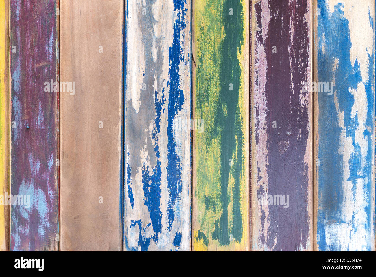 Colorful wooden paneling hi-res stock photography and images - Alamy