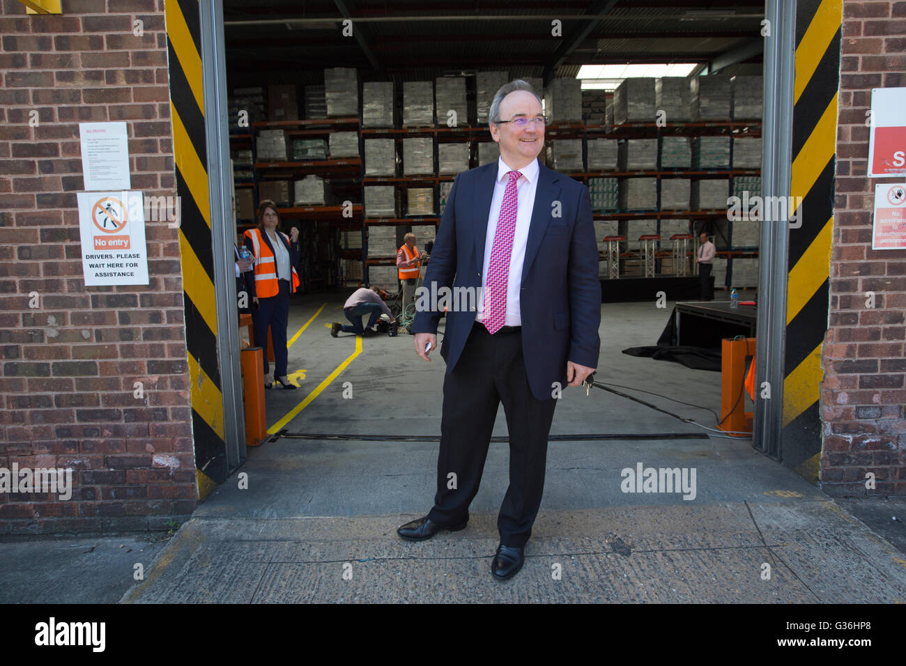 Vote Leave campaign event, Denys C. Shortt CEO of DCS Group soap ...