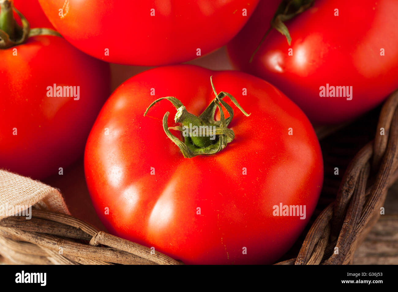 Raw Organic Red Beefsteak Tomatoes Ready for Cooking Stock Photo - Alamy
