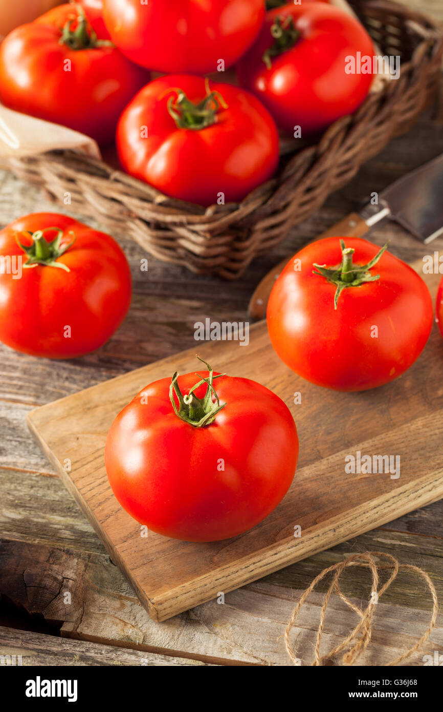 Raw Organic Red Beefsteak Tomatoes Ready for Cooking Stock Photo - Alamy