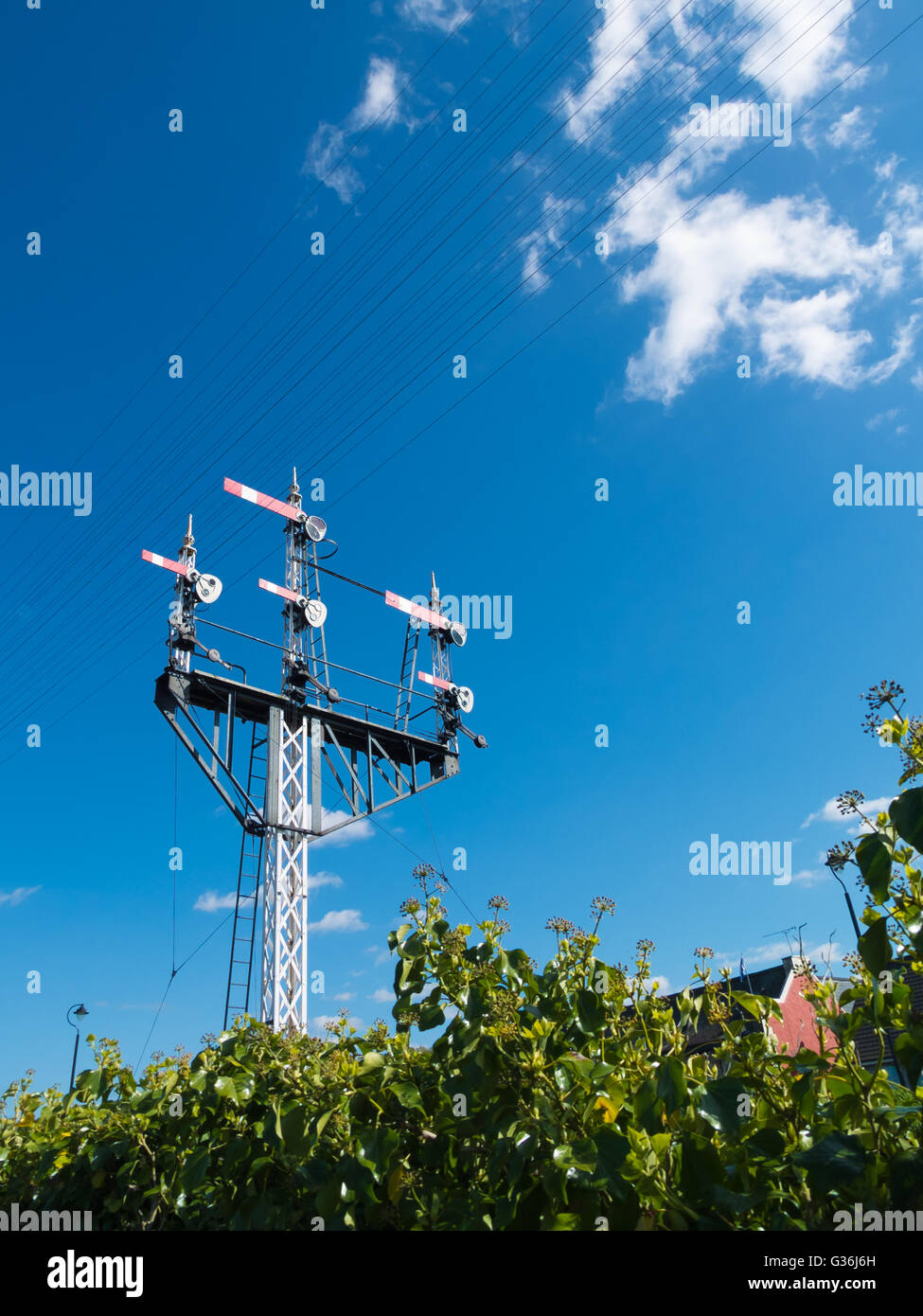 Old railway semaphore signals hi-res stock photography and images - Alamy