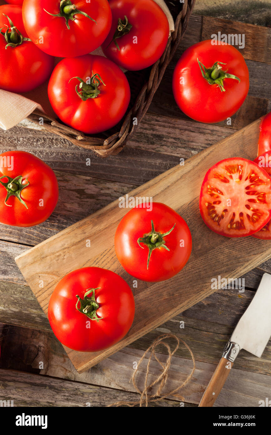 Raw Organic Red Beefsteak Tomatoes Ready for Cooking Stock Photo - Alamy
