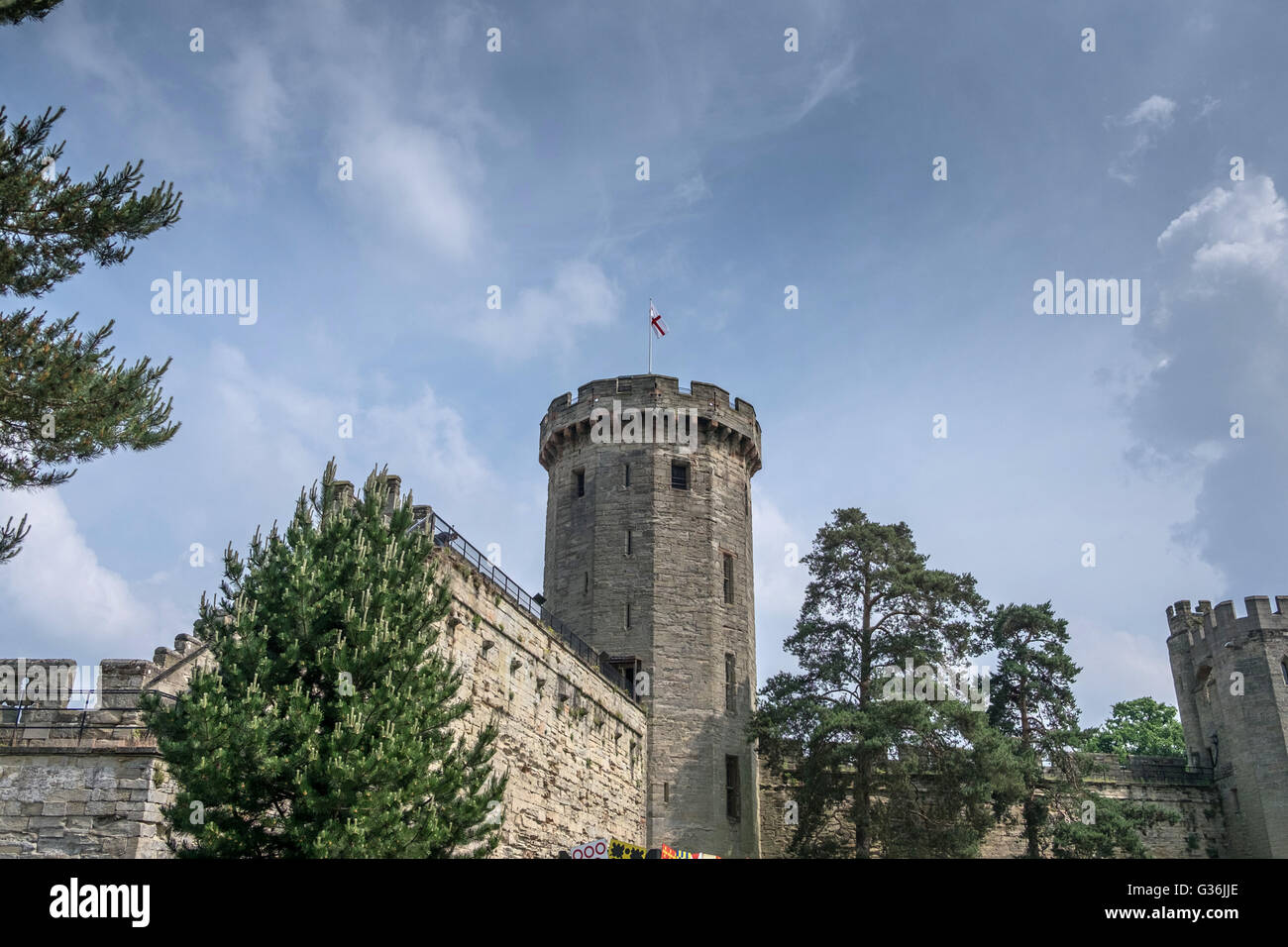 View of Warwick Castle, Warwickshire, UK Stock Photo - Alamy