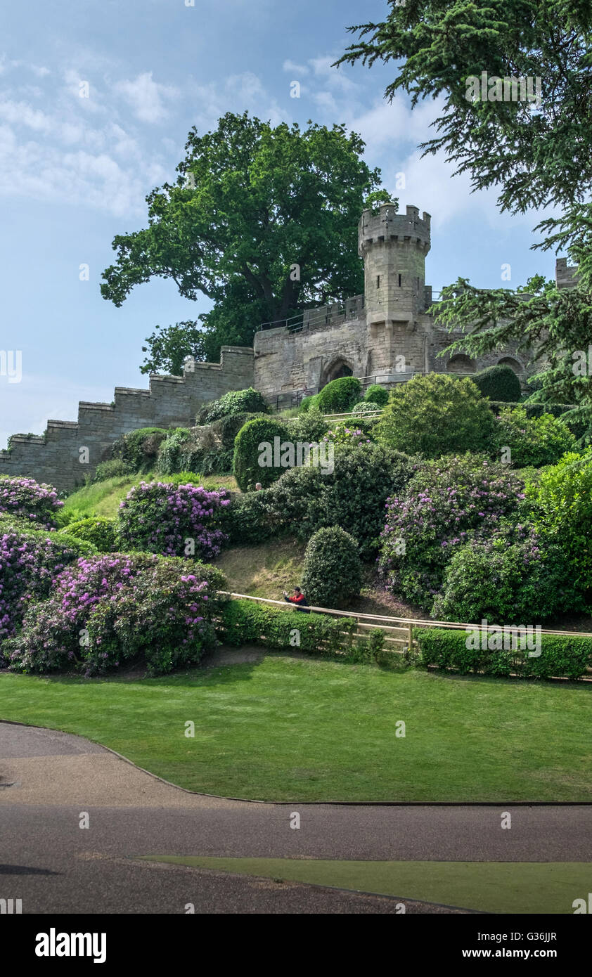 View of Warwick Castle, Warwickshire, UK Stock Photo - Alamy