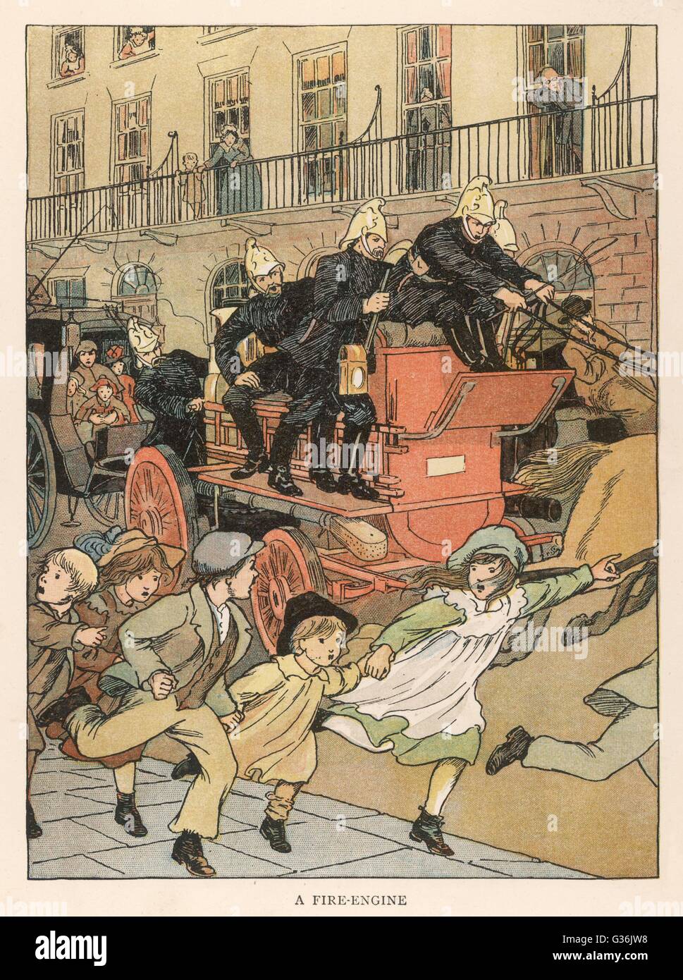 Children in fire engine hi-res stock photography and images - Alamy