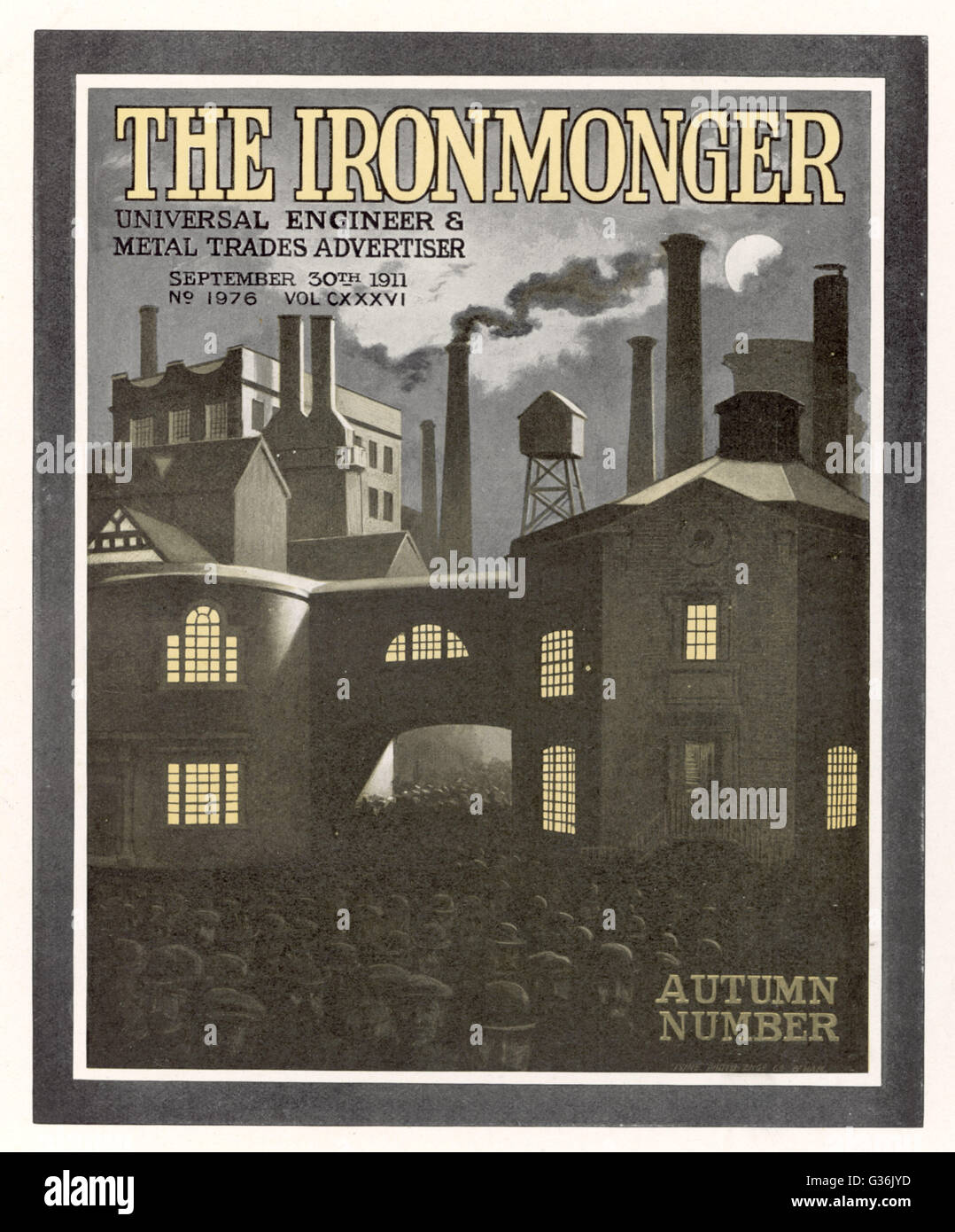 British factory exterior, as depicted on the cover of The Ironmonger ...