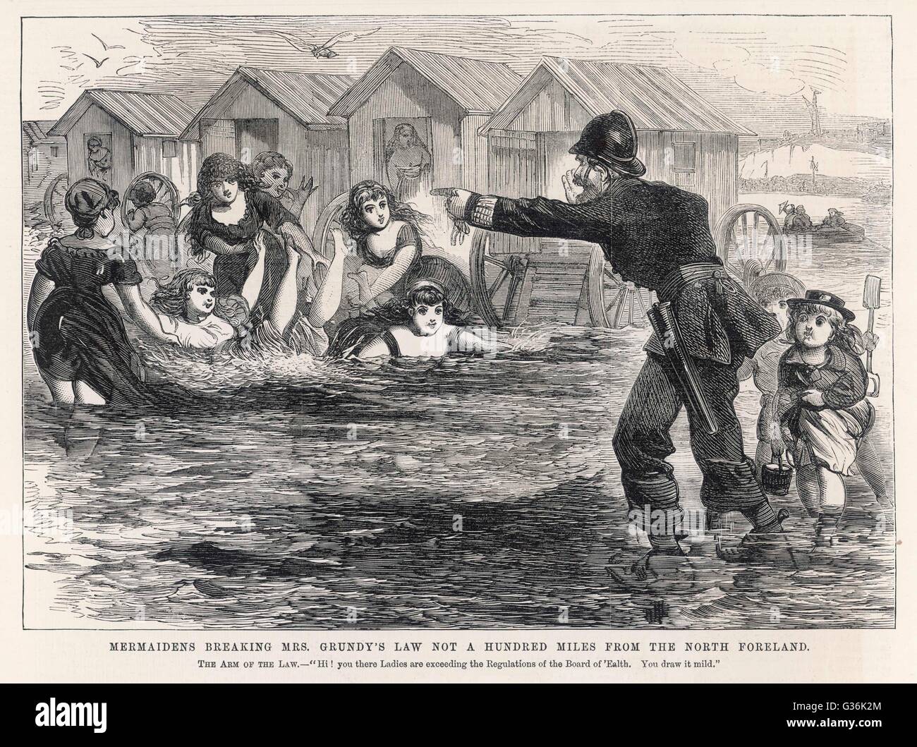 Victorian ladies sea bathing hi-res stock photography and images - Alamy