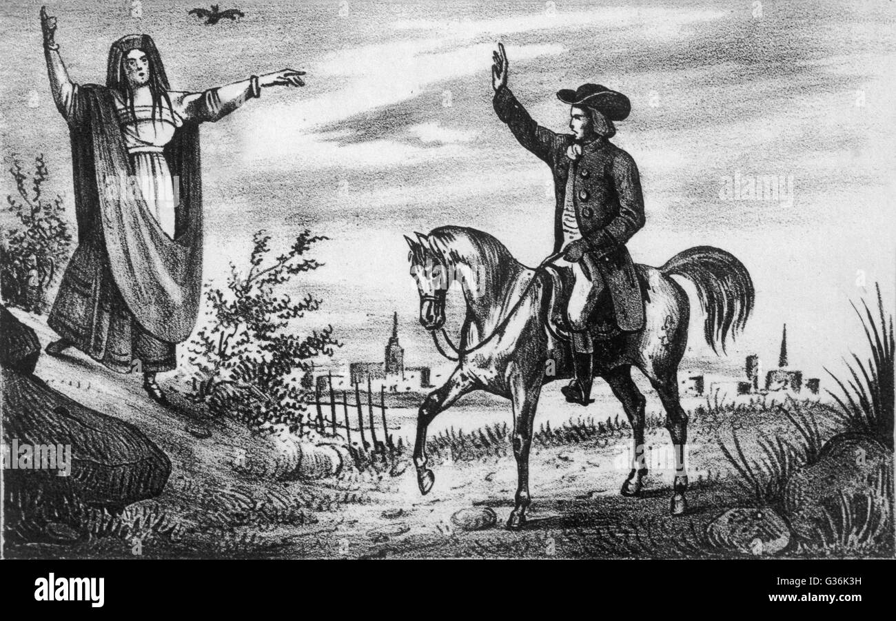 Mr Harding of London cursed by gipsy Martha Stock Photo - Alamy