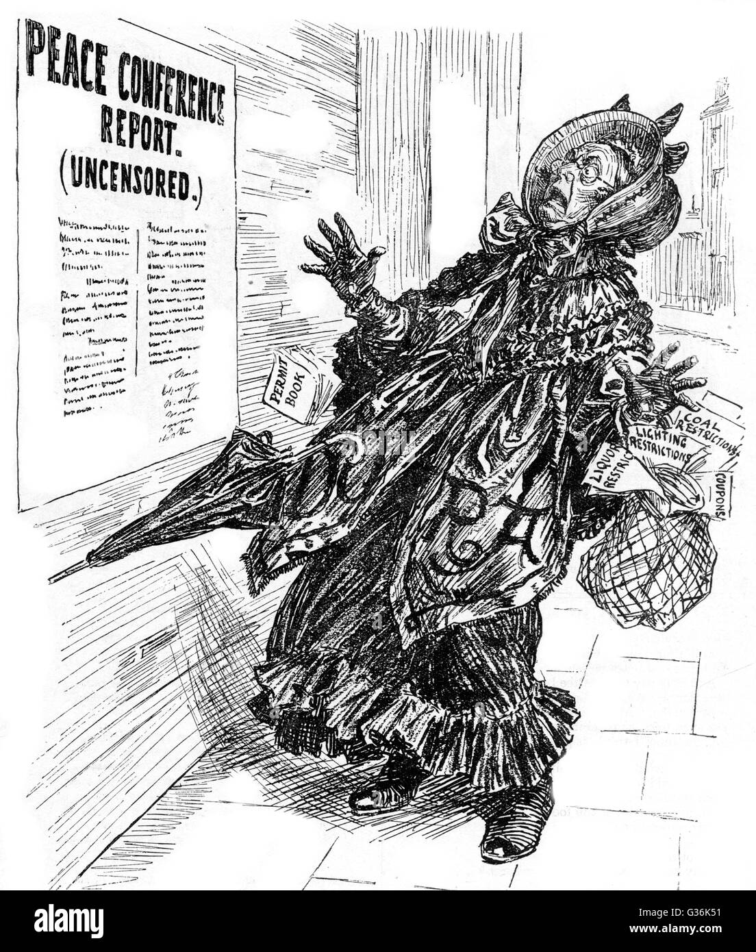 Cartoon, Dora Discomfited Stock Photo - Alamy