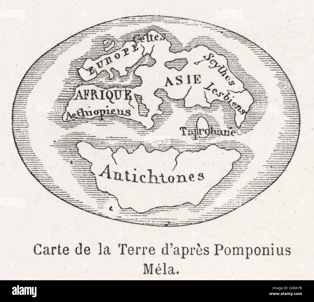 World Map c. 50AD Stock Photo - Alamy