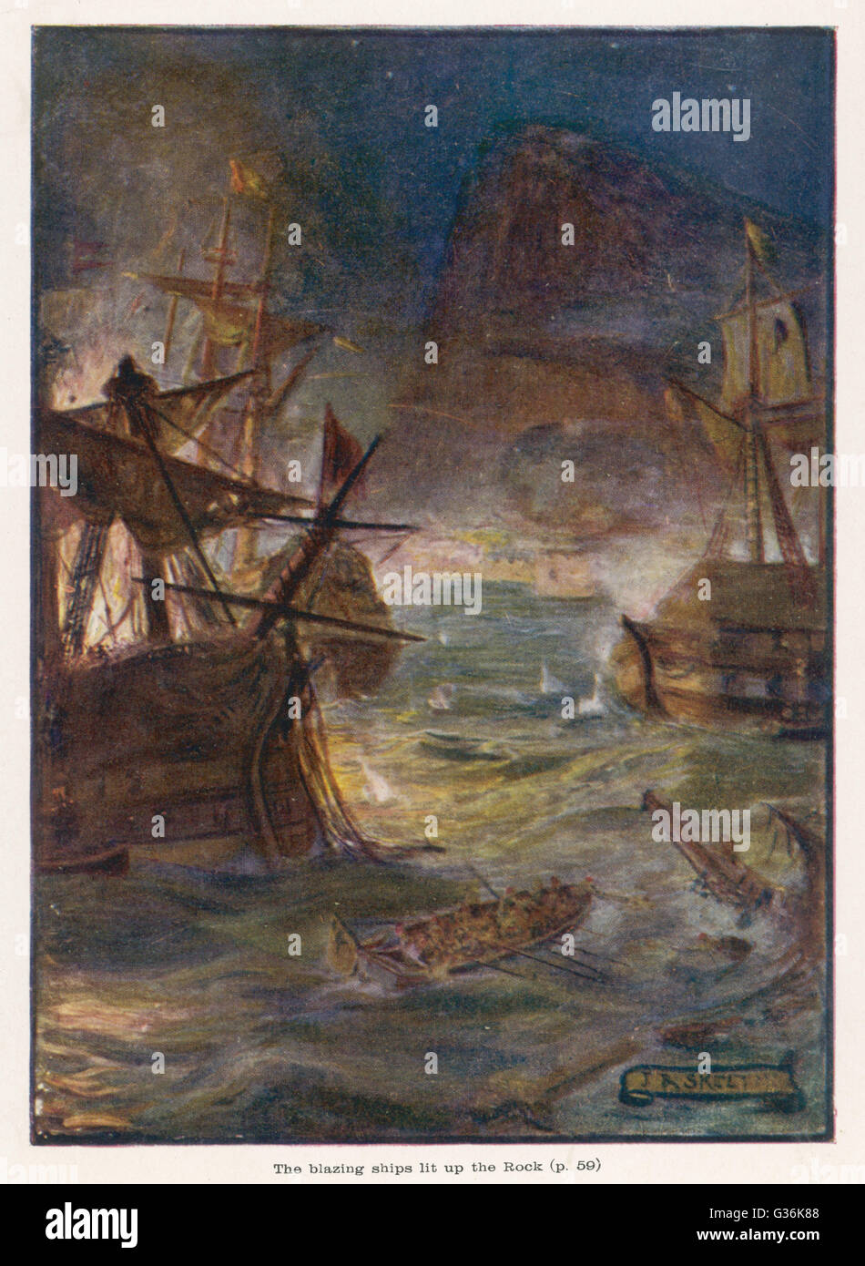 Battle of gibraltar 1782 hi-res stock photography and images - Alamy