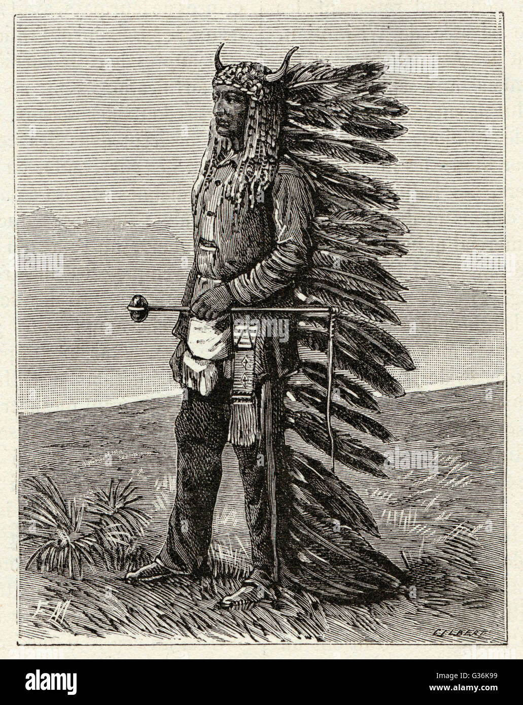 Indian sitting bull hi-res stock photography and images - Alamy