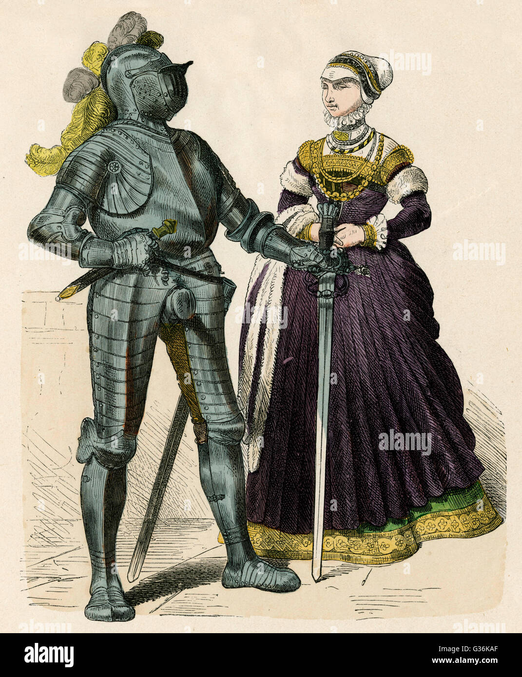 Medieval knight lady hi-res stock photography and images - Alamy