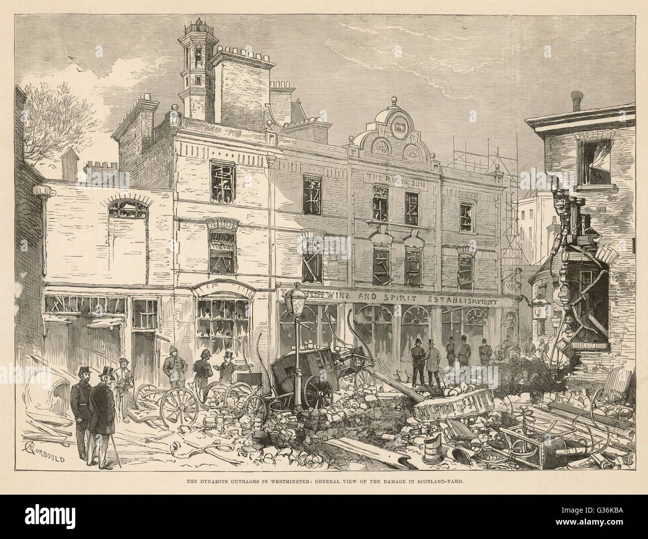 Dynamite explosion 19th century hi-res stock photography and images - Alamy