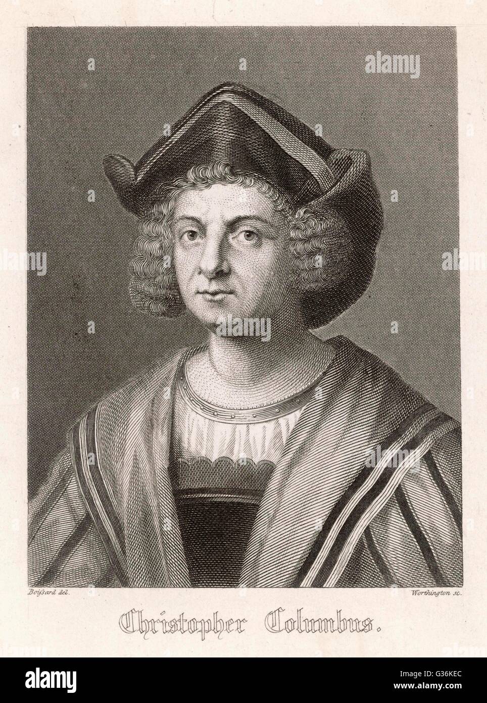 Christopher columbus portrait christopher columbus hi-res stock ...