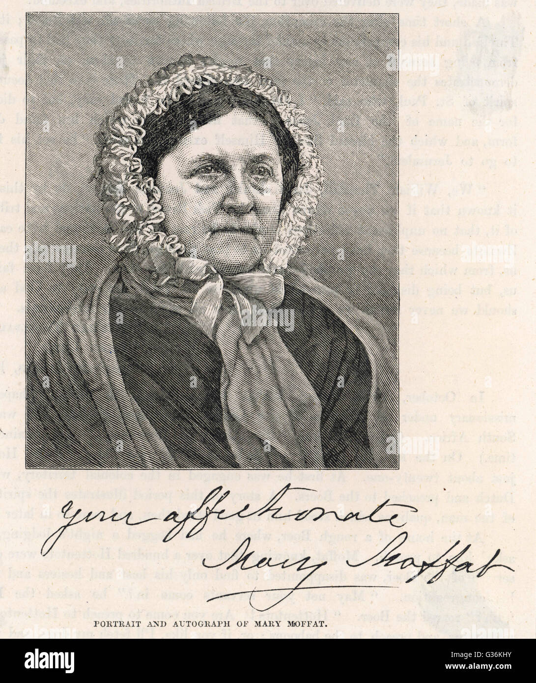 Mary (Moffat) Livingstone missionary and wife of David Livingstone ...