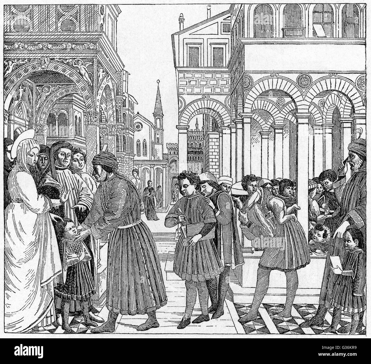 Students at university in Italy Stock Photo - Alamy