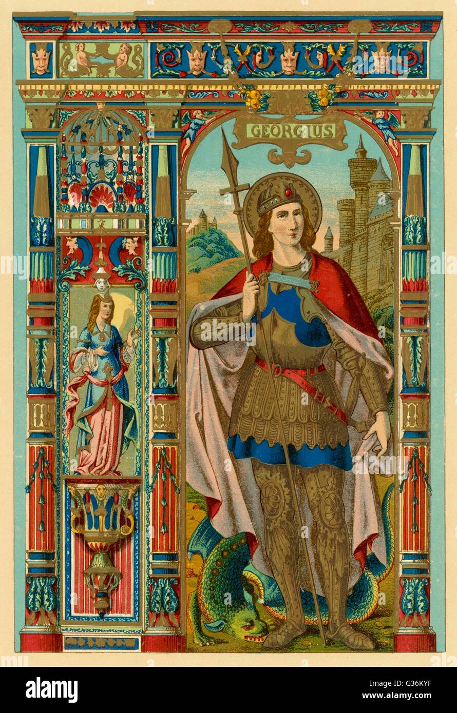 Saint George of Coventry Stock Photo - Alamy