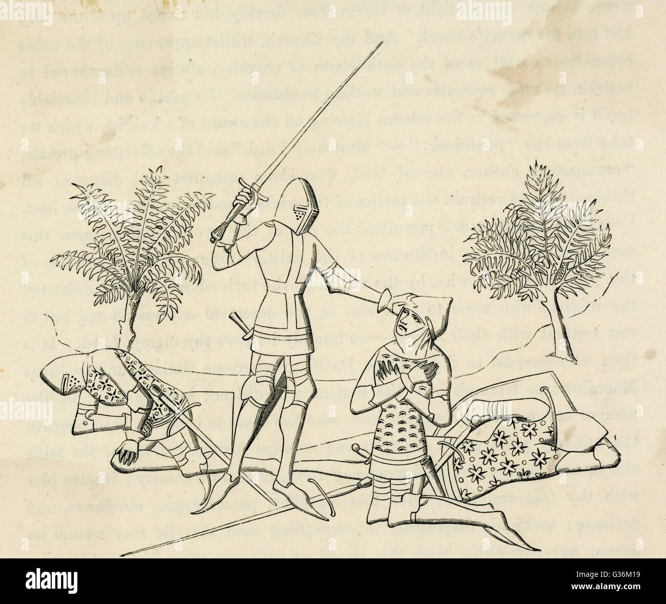 Knighthood ceremony medieval hi-res stock photography and images - Alamy