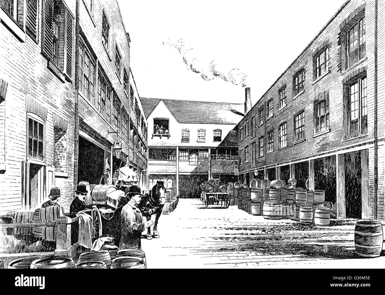 Brewery of 19th century Black and White Stock Photos & Images - Alamy