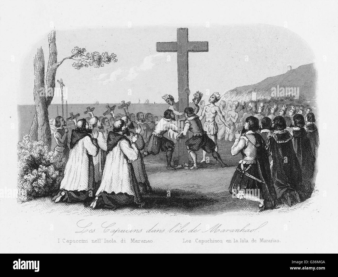 Capuchin missionaries in Brazil Stock Photo - Alamy