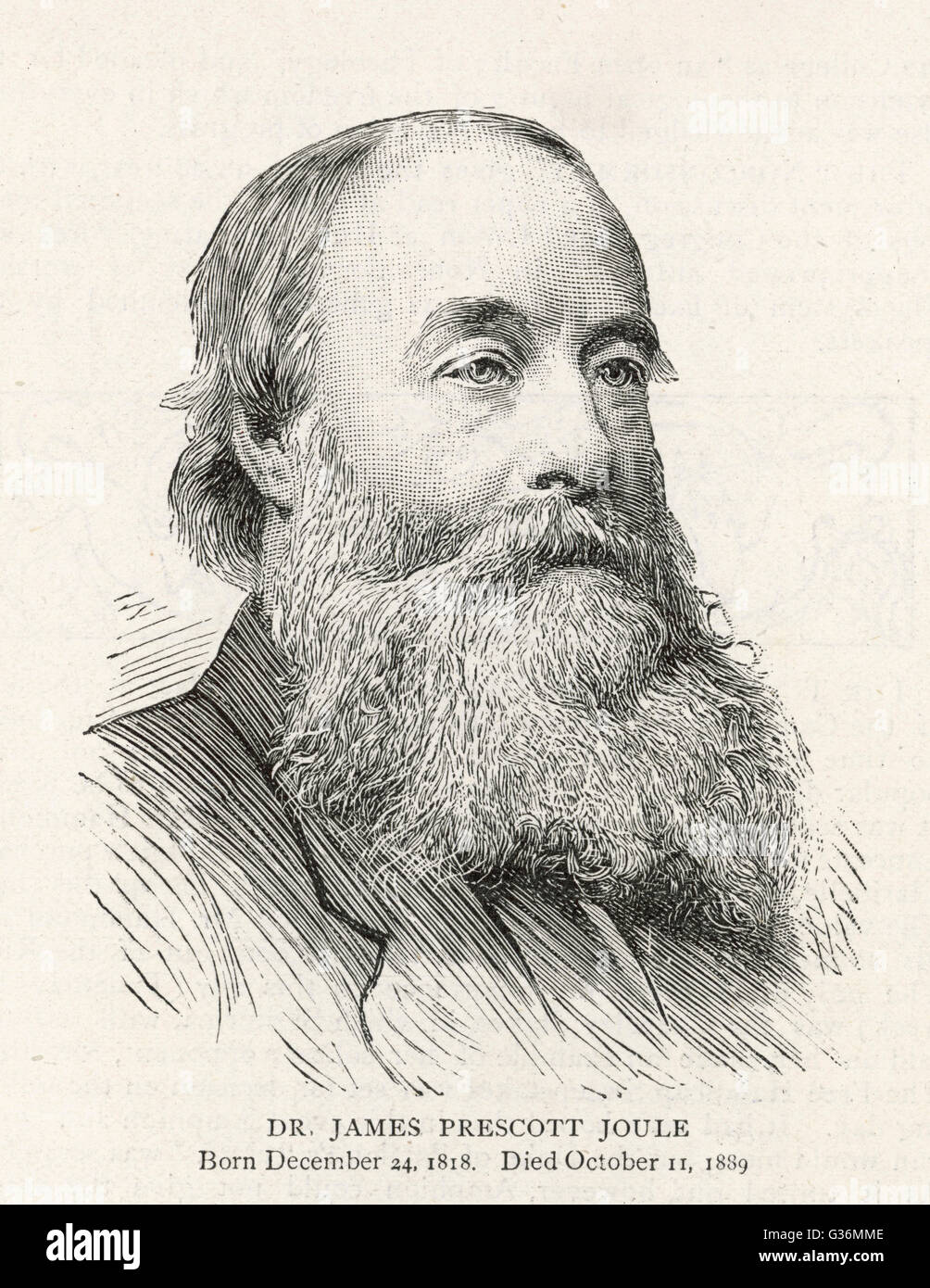James Prescott Joule Stock Photo - Alamy