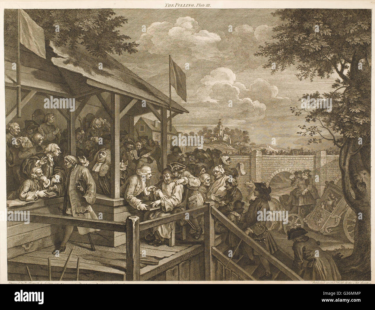 William hogarth the polling hi-res stock photography and images - Alamy