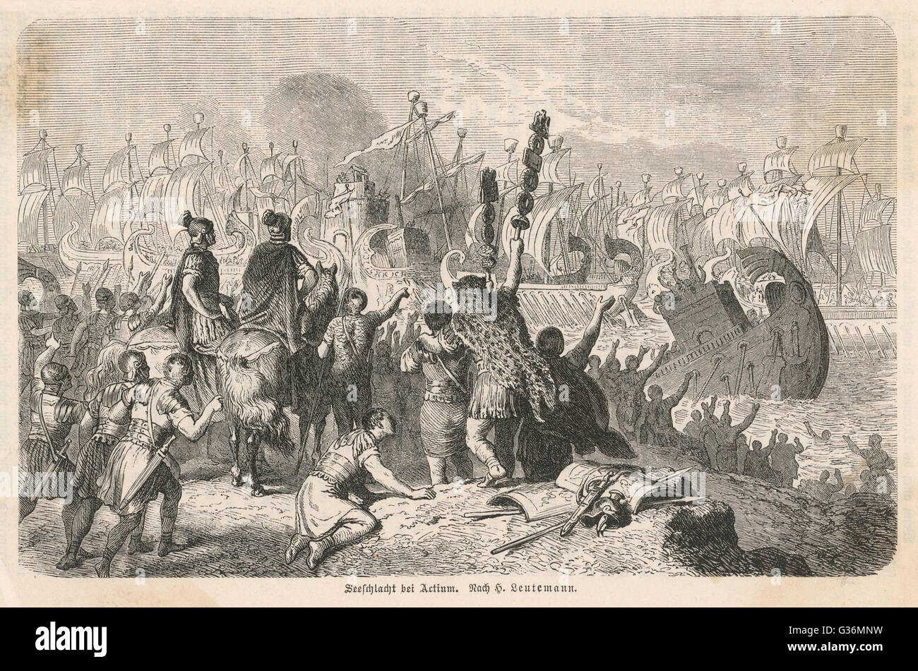 Battle of Actium Stock Photo - Alamy