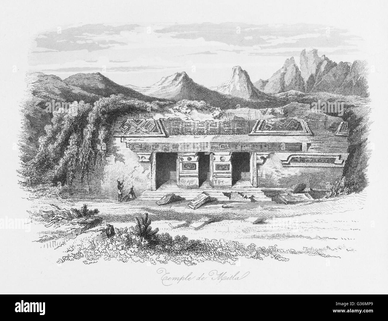 Zapotec temple, Mitla, Mexico Stock Photo - Alamy