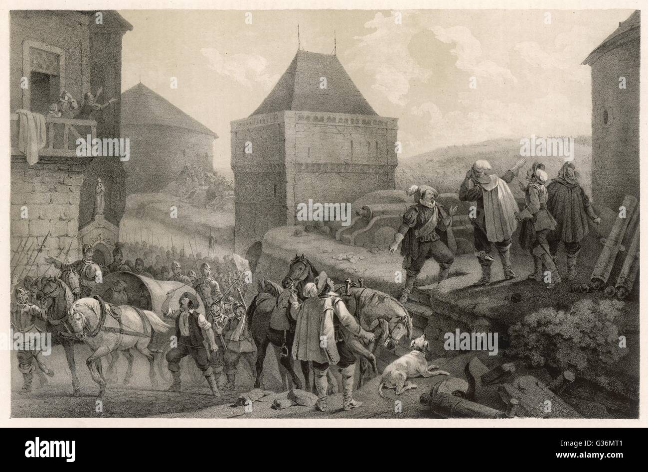 The battle at the white mountain hi-res stock photography and images ...