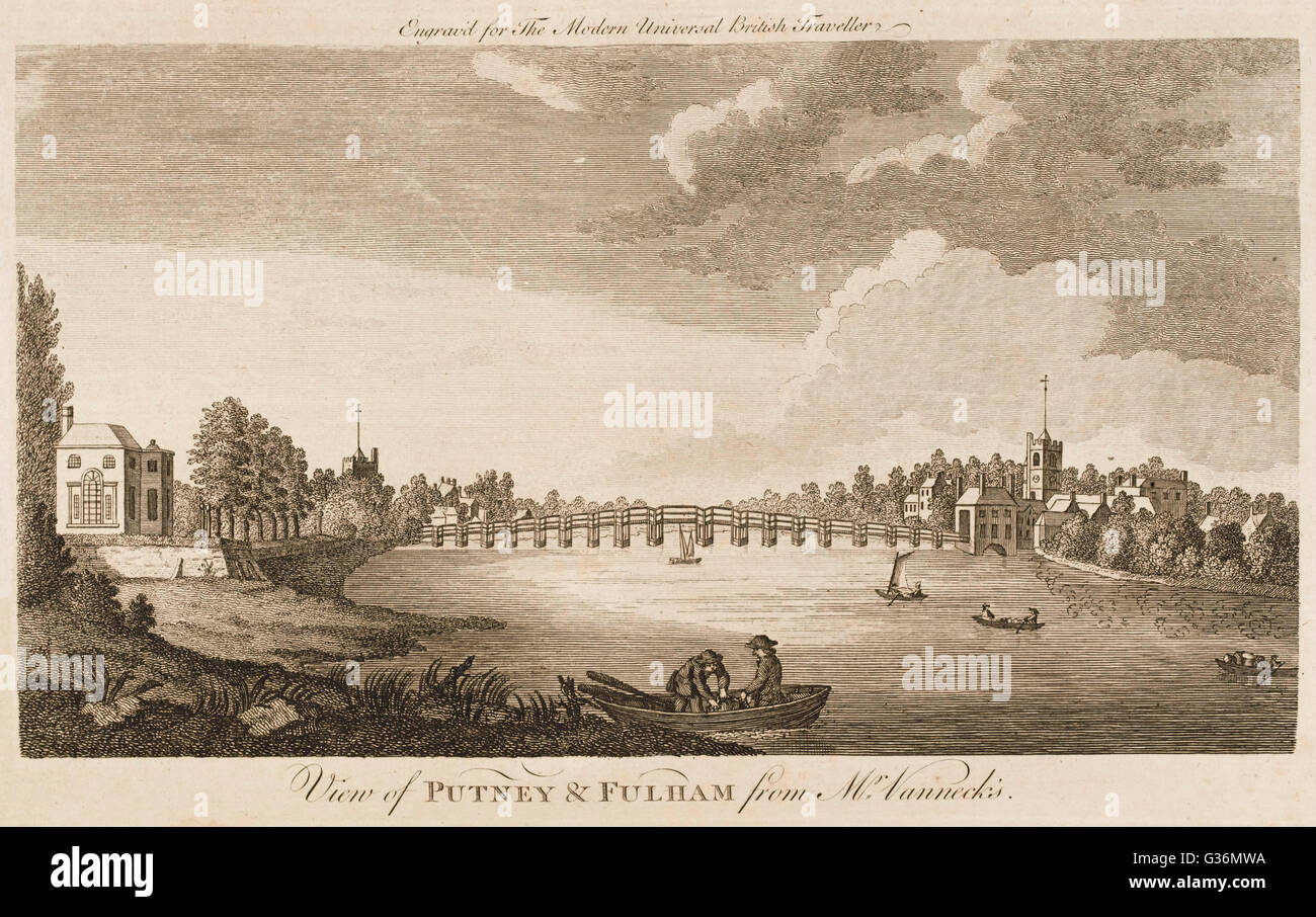 1779 putney bridge and the thames hi-res stock photography and images ...